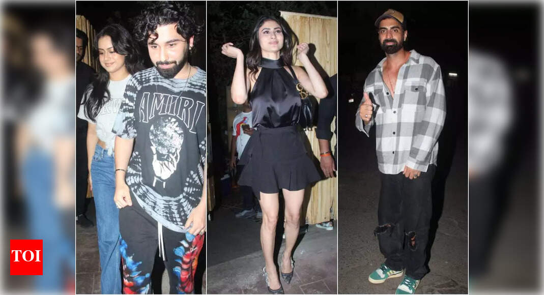 Ajay Devgn and Kajol's daughter Nysa Devgn spotted with Mouni Roy, Orry ...