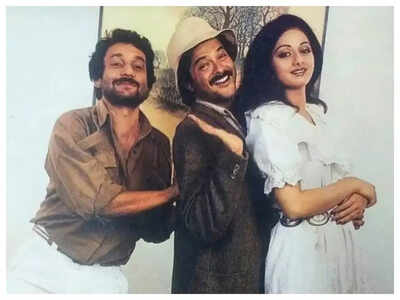THIS rare and unseen BTS photo of Anil Kapoor and Sridevi from the sets ...