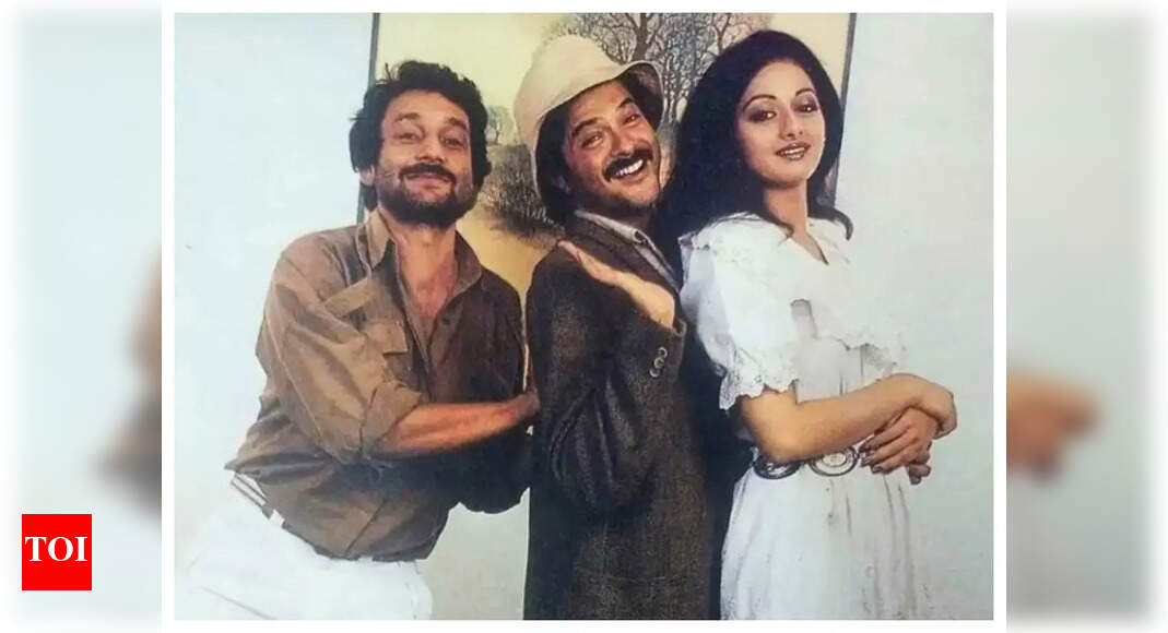 THIS rare and unseen BTS photo of Anil Kapoor and Sridevi from the sets ...