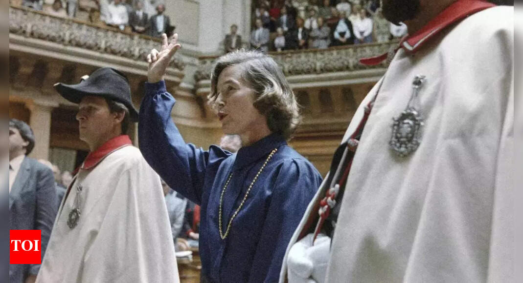 Kopp: Elisabeth Kopp, first woman in Swiss Cabinet, dies at 86 - Times ...