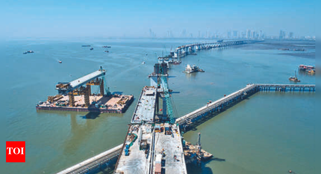 Cruise on Sewri-Navi Mumbai MTHL, India's longest sea bridge, by year ...
