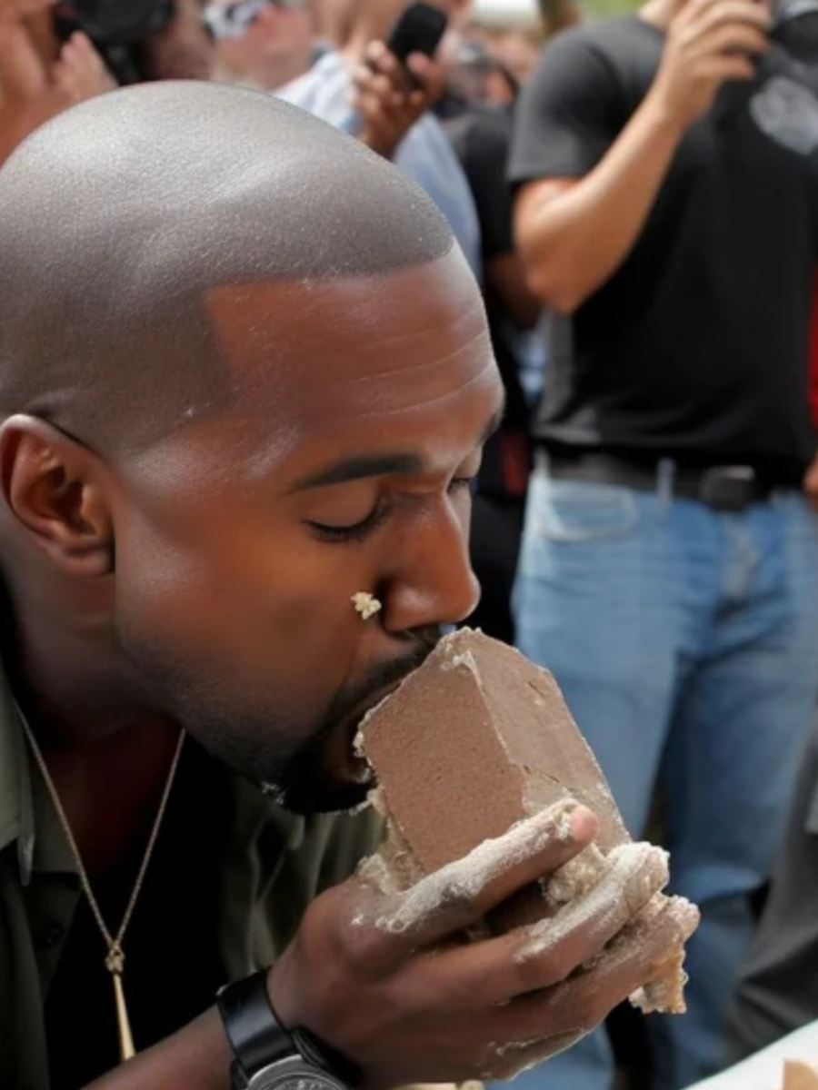 AI Imagines Famous People Participating In A Concrete Eating Contest ...