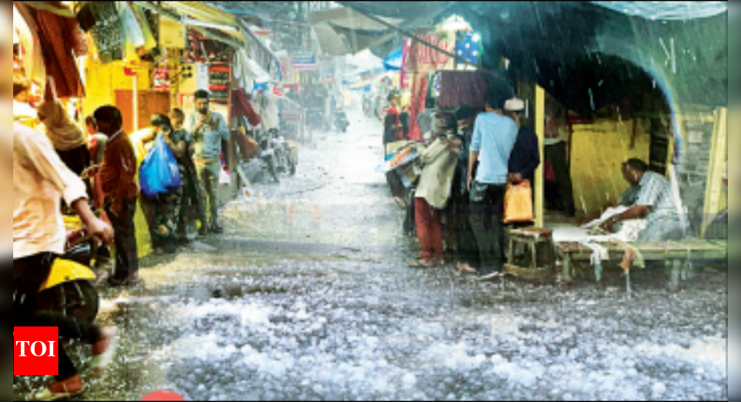 Sudden Summer Hail Stumps Scorched Hyd | Hyderabad News - Times of India