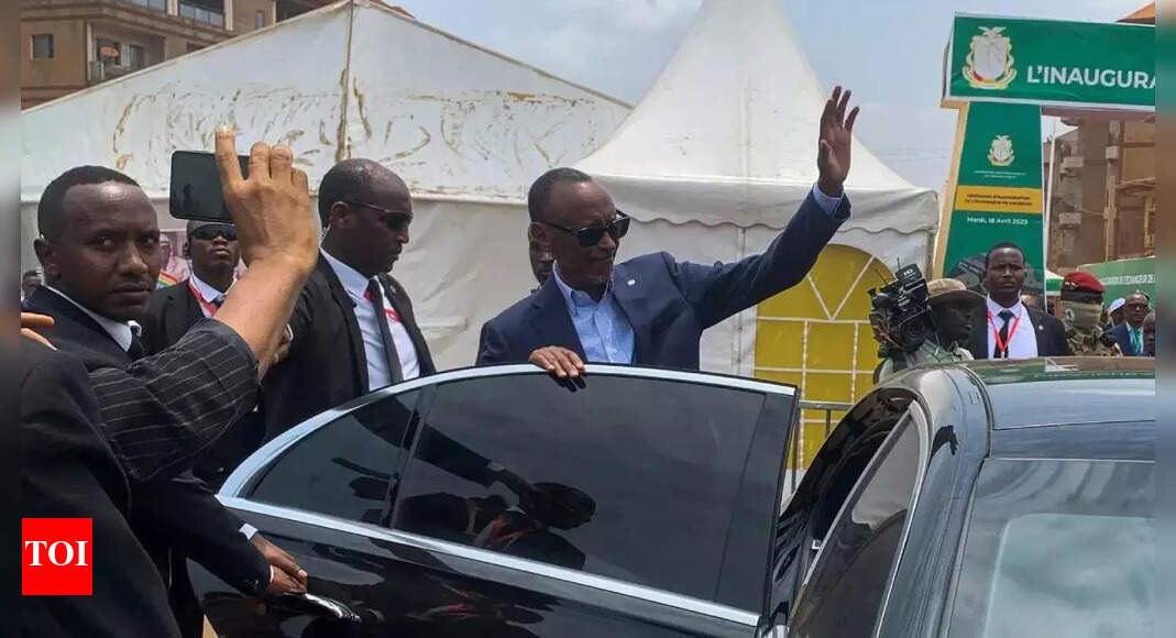 Kagame: Guinea junta says inspired by Rwanda on Kagame visit - Times of ...