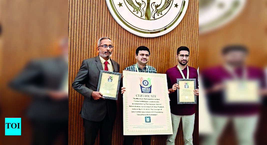 Max Participation In Quiz Helps Vda Set New World Record | Varanasi ...