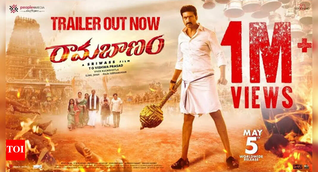 Ramabanam Movie Review: An outdated commercial potboiler that fails to ...