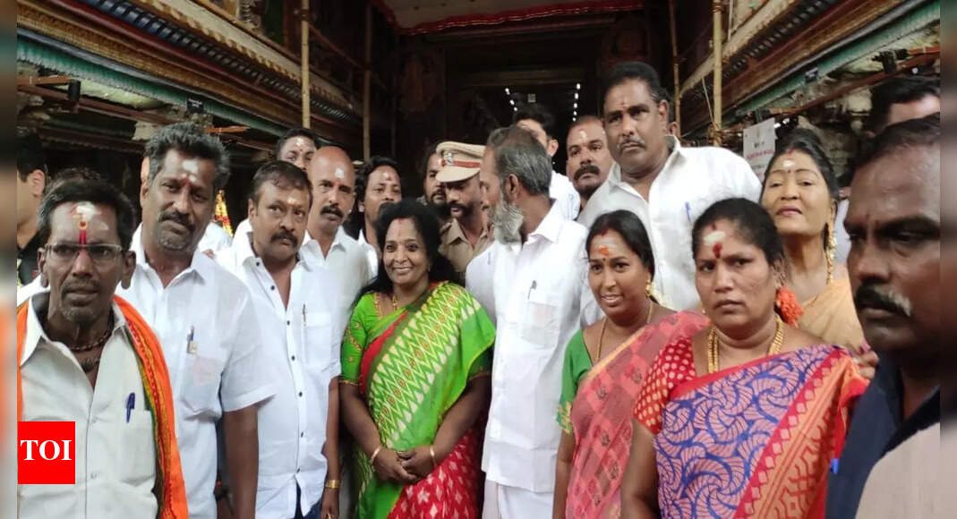 Tamilisai Soundararajan: Don’t drag me into BJP issues in Tamil Nadu | Chennai News - Times of India