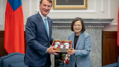 Taiwan: Virginia governor, Taiwan President meet in Taipei - Times of India