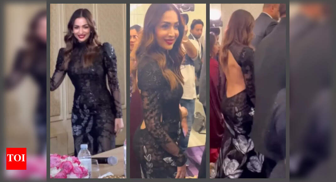 Malaika Arora casts a spell in her backless black gown; fans call her ...