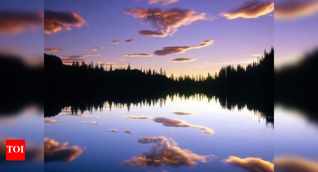 Optical illusion: Which half is the reflection of the lake? - Times of ...
