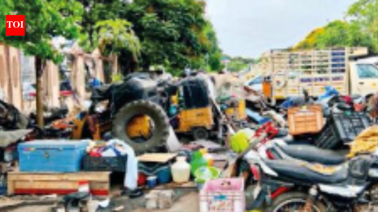 Road linking Flower Bazaar, Chennai Central railway station taken over ...