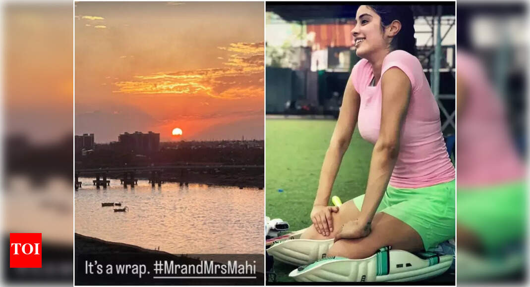 Janhvi Kapoor wraps up 'Mr and Mrs Mahi' shoot | Hindi Movie News ...