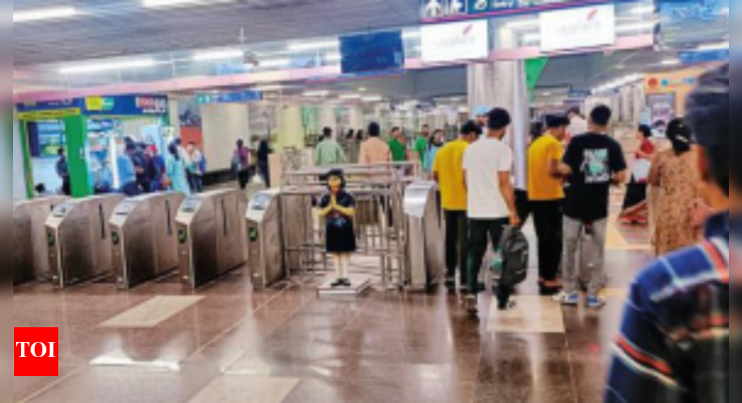 Delhi Metro makes entry-exit tweaks for smoother Sarojini Nagar station ...