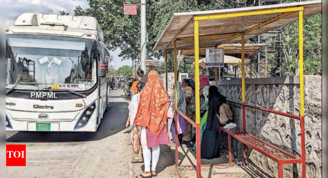Only 50 covered bus shelters set up by PMPML in 2 years | Pune News - Times of India