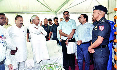 Bihta: Cm Lays Foundation For Hq Of Sdrf At Bihta | Patna News - Times of India