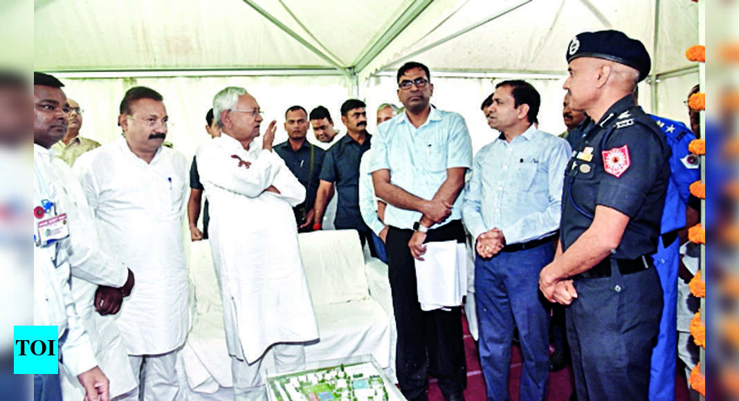 Bihta: Cm Lays Foundation For Hq Of Sdrf At Bihta | Patna News - Times of India