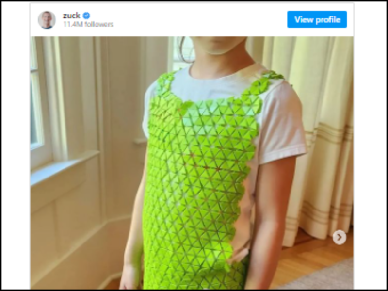 Facebook CEO Mark Zuckerberg designs 3D-printed dresses for daughters ...