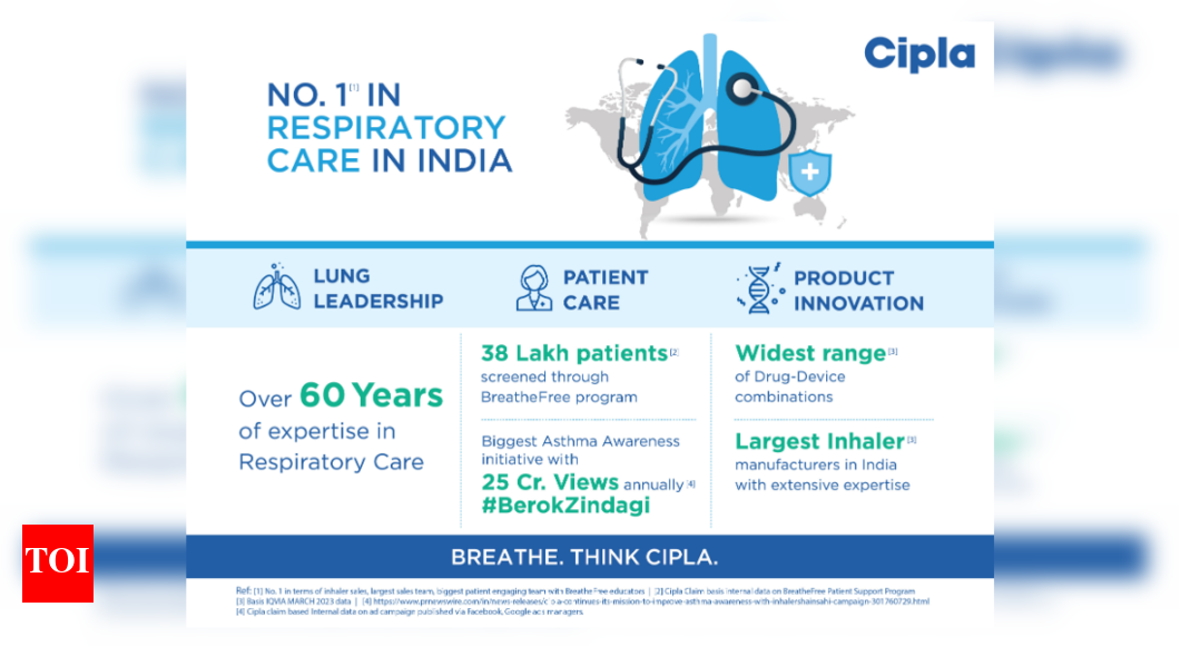 Cipla: No. 1 in Respiratory Care in India - Times of India