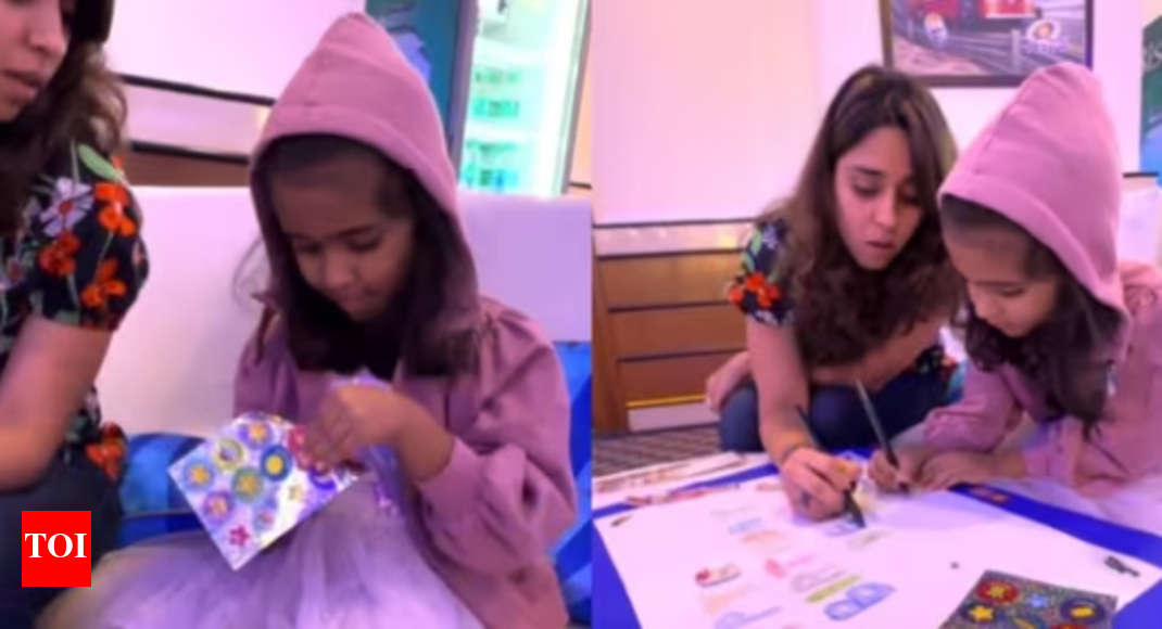 Rohit Sharma's Daughter Viral Video: Rohit Sharma's daughter's adorable ...