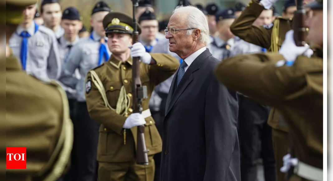 Sweden's king, queen visit Baltic neighbor Estonia - Times of India