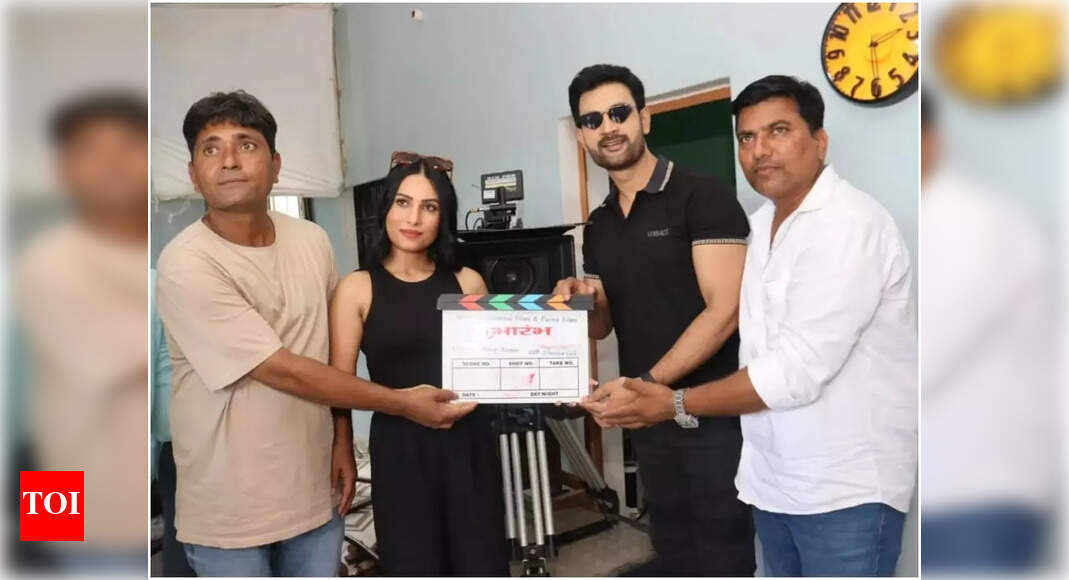 Jay Yadav and Sanjana Pandey starts shooting for 'Shubharambh' | Bhojpuri Movie News - Times of ...