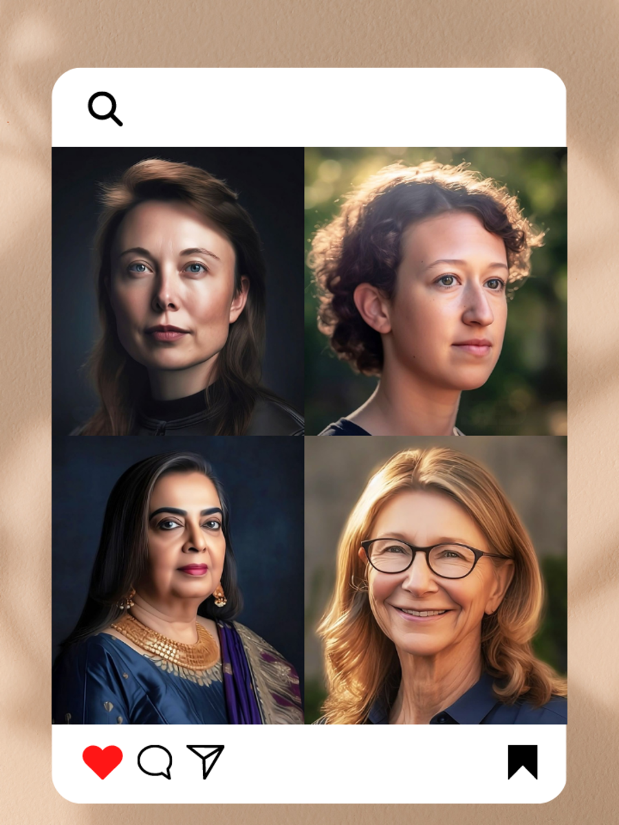 AI Reimagines Famous Billionaires as Women | Times Now