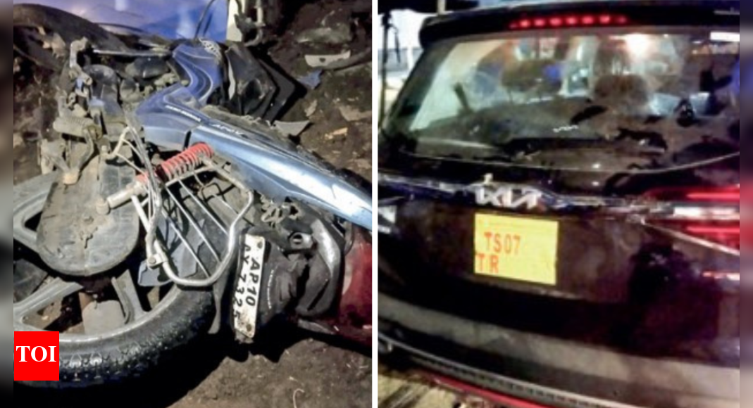 Delivery executive dead as woman techie runs amok in car at Hyderabad's ...