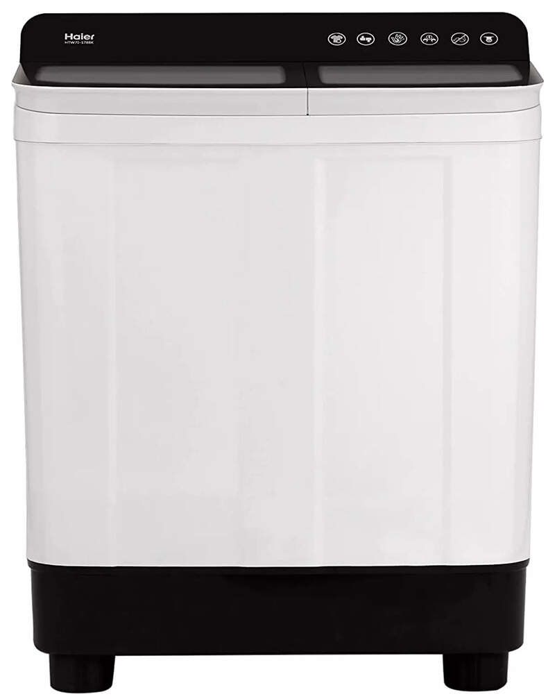 Haier HTW70-178BKN 7 Kg 5 Star Anti-Bacterial Vortex Pulsator Semi ...