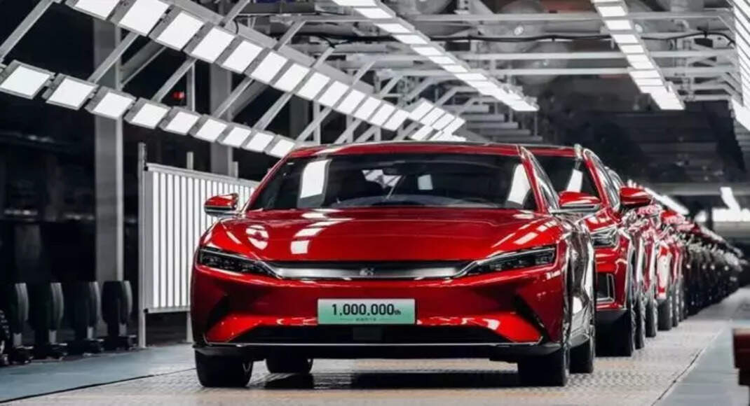 3 new China-based Tesla rivals see sales surge as BYD leads | TOI Auto