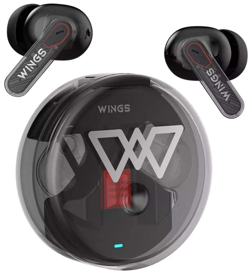 Compare Wings Phantom 340 Best Low Latency 40ms Earbuds With Quad ENC ...