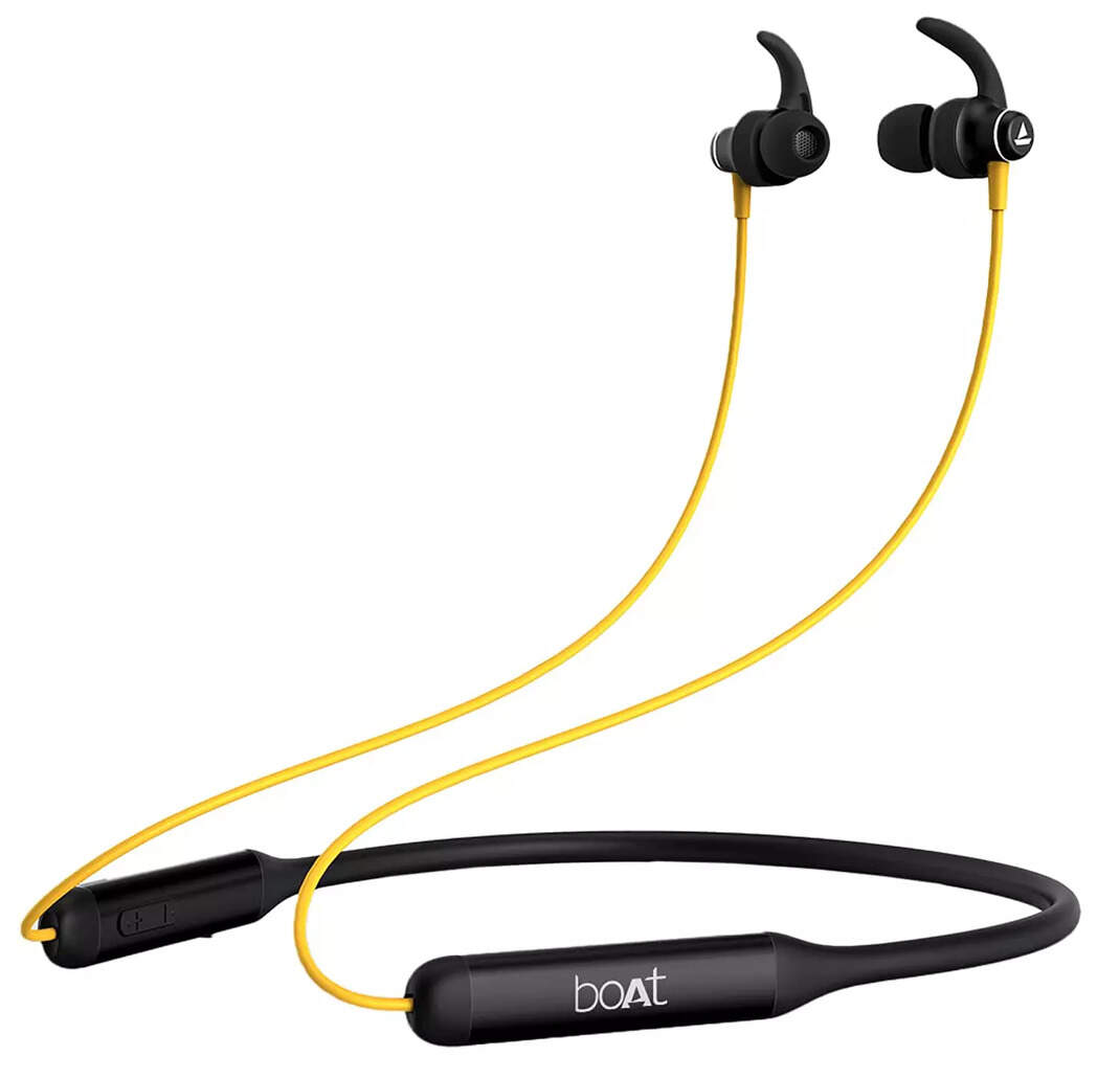 boAt Rockerz 335 Bluetooth v5.0 In Ear Neckband (Yellow) Price in India ...