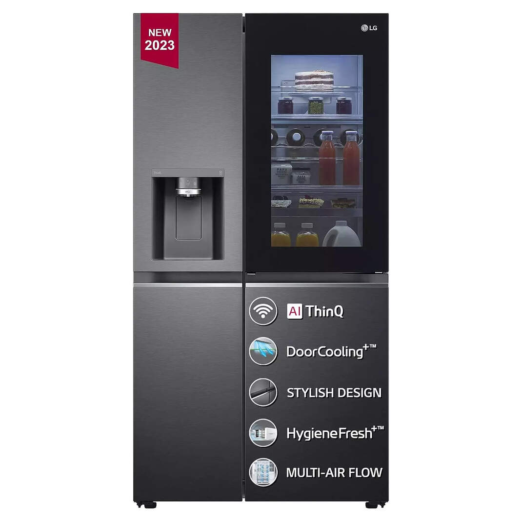 Compare LG Side by Side 635 Litres 2 Star Refrigerator GL-X257AMCX vs ...
