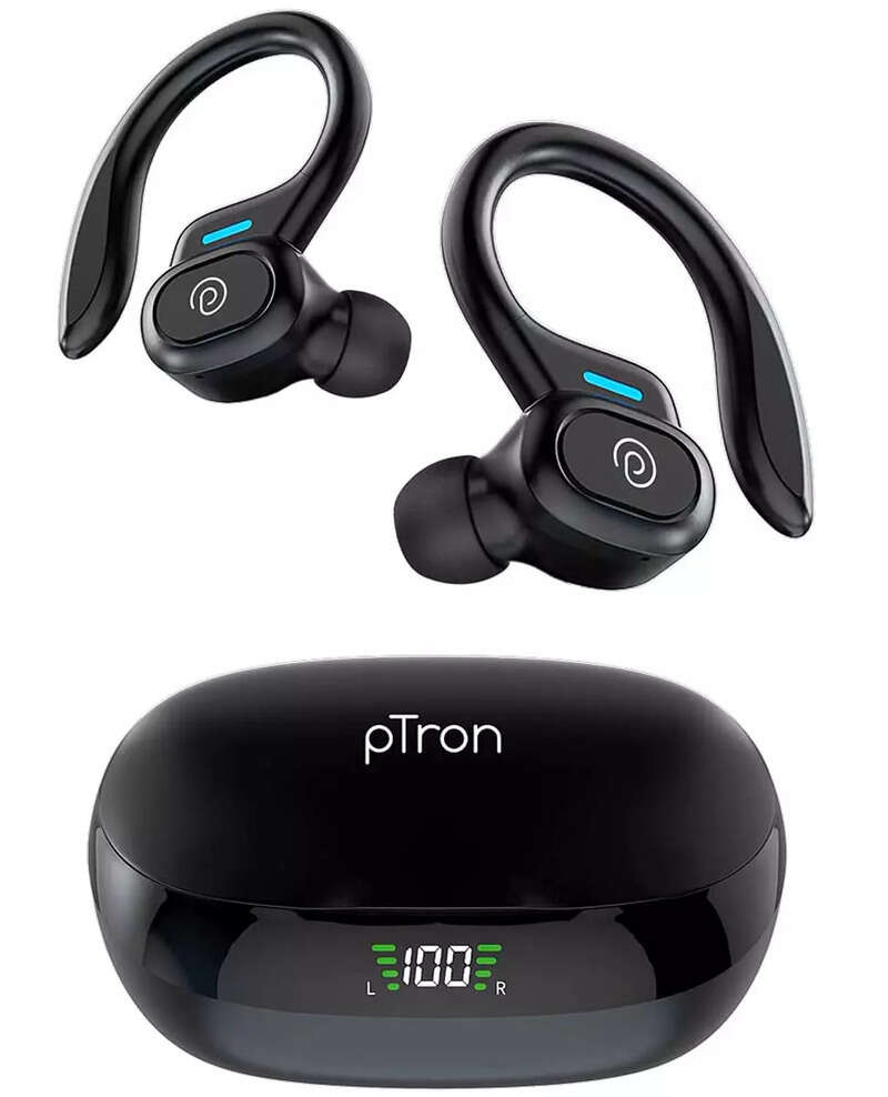 pTron Bassbuds Sports V3 Bluetooth v5.0 Wireless in-Ear TWS Earbuds ...