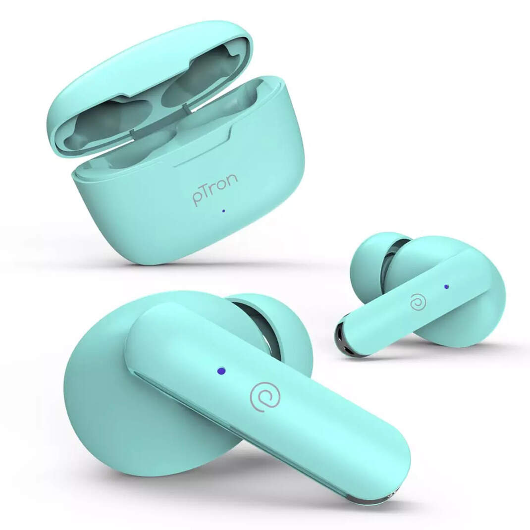 pTron Bassbuds Duo Bluetooth v5.1 In-Ear TWS Earbuds, Immersive Sound ...