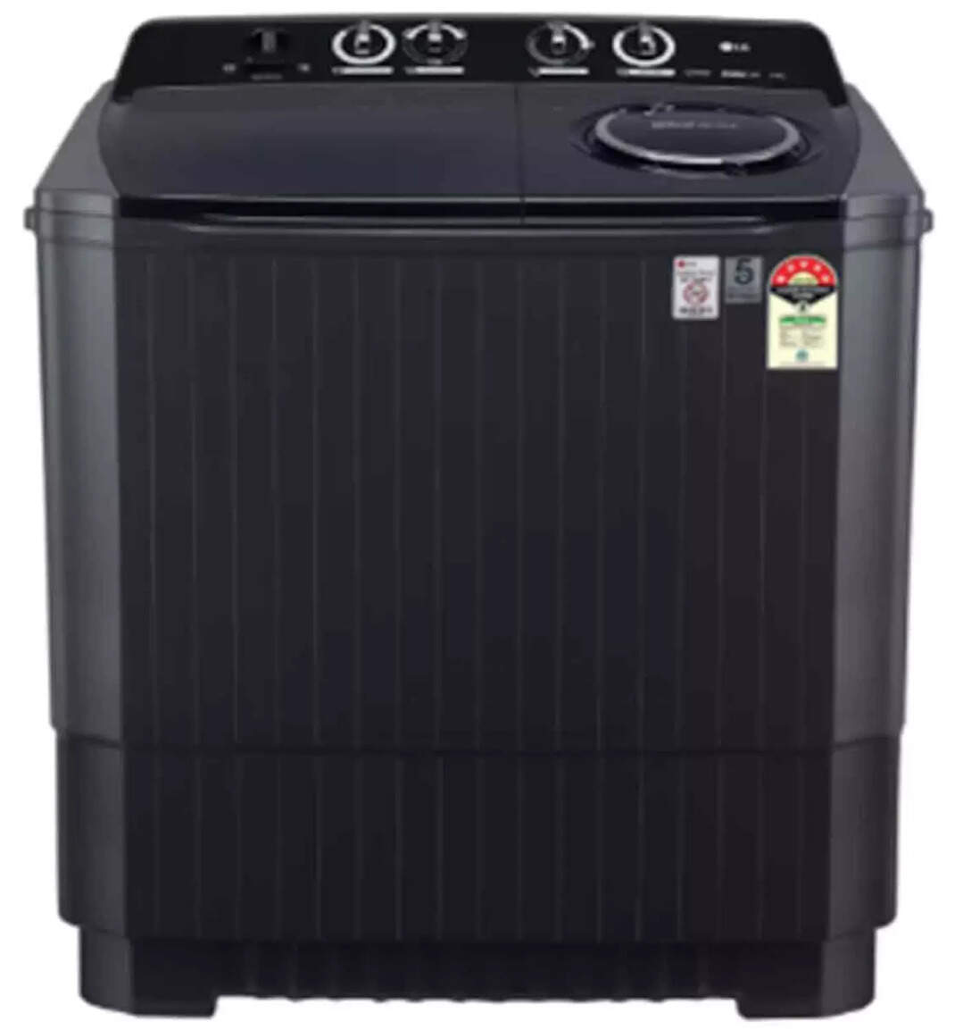 LG P115ASKAZ 11.5 Kg 5 Star Wind Jet Dry Rat Away Technology Semi ...