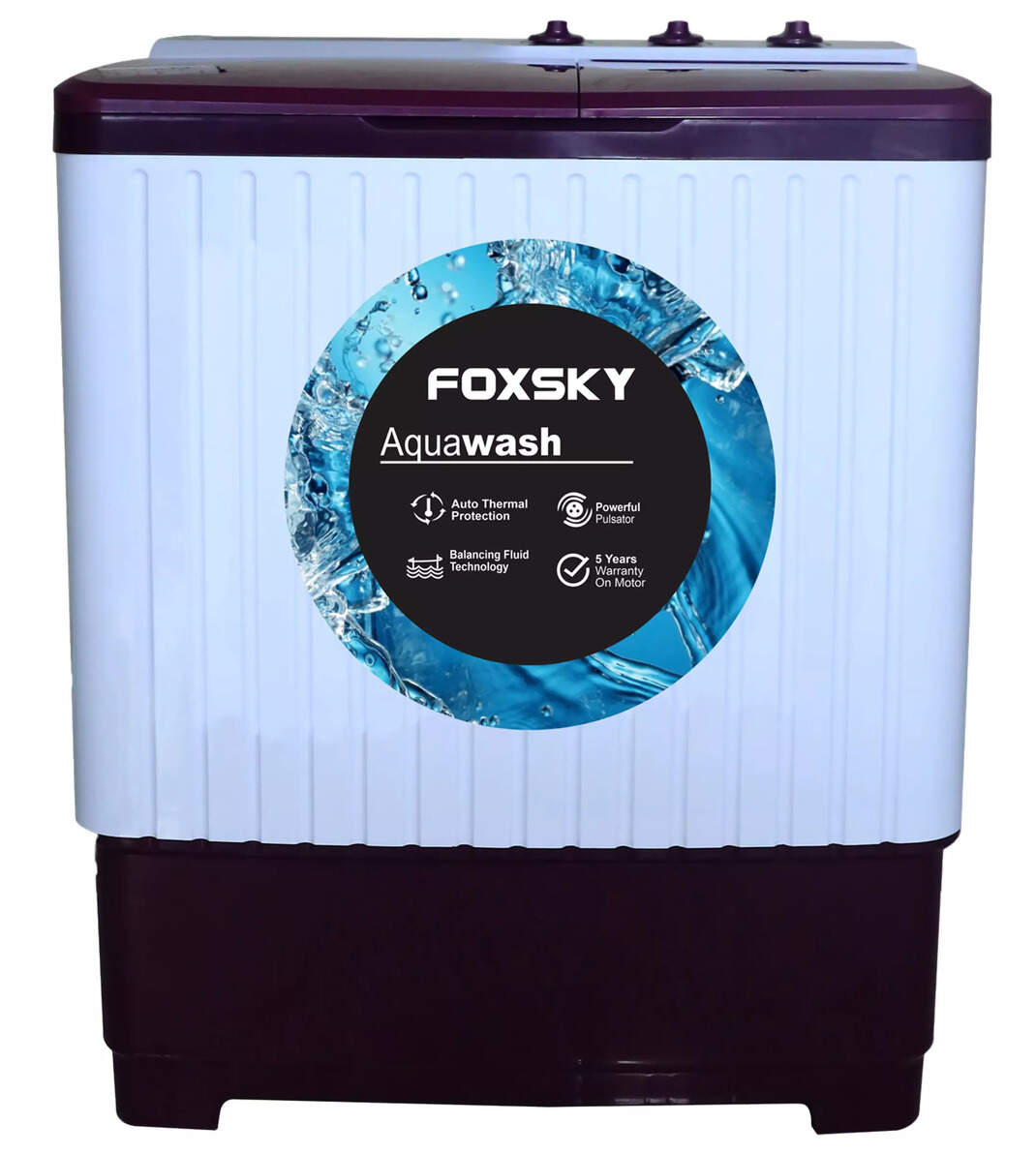 Foxsky Aqua Wash 7 Kg Semi Automatic Top Load Washing Machine with ...