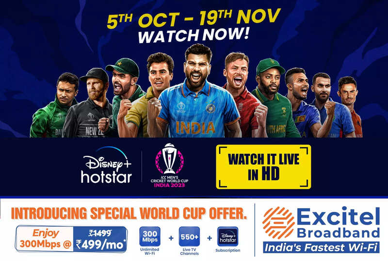 Cricket World Cup 2023: Excitel announces new plan with Disney+ Hotstar ...