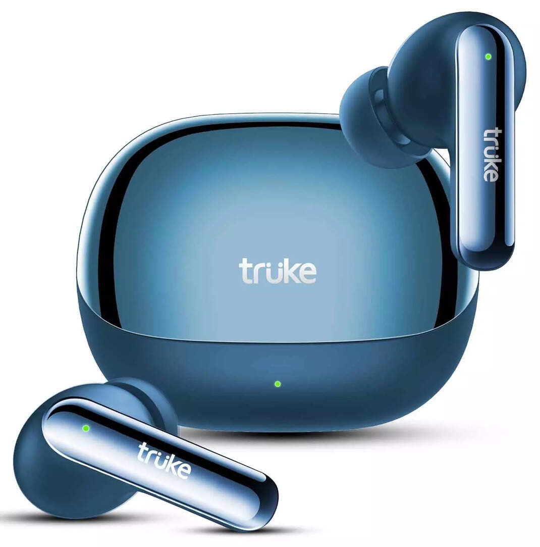 Truke Buds Clarity 5 Bluetooth v5.3 True Wireless In Ear Earbuds (Blue ...