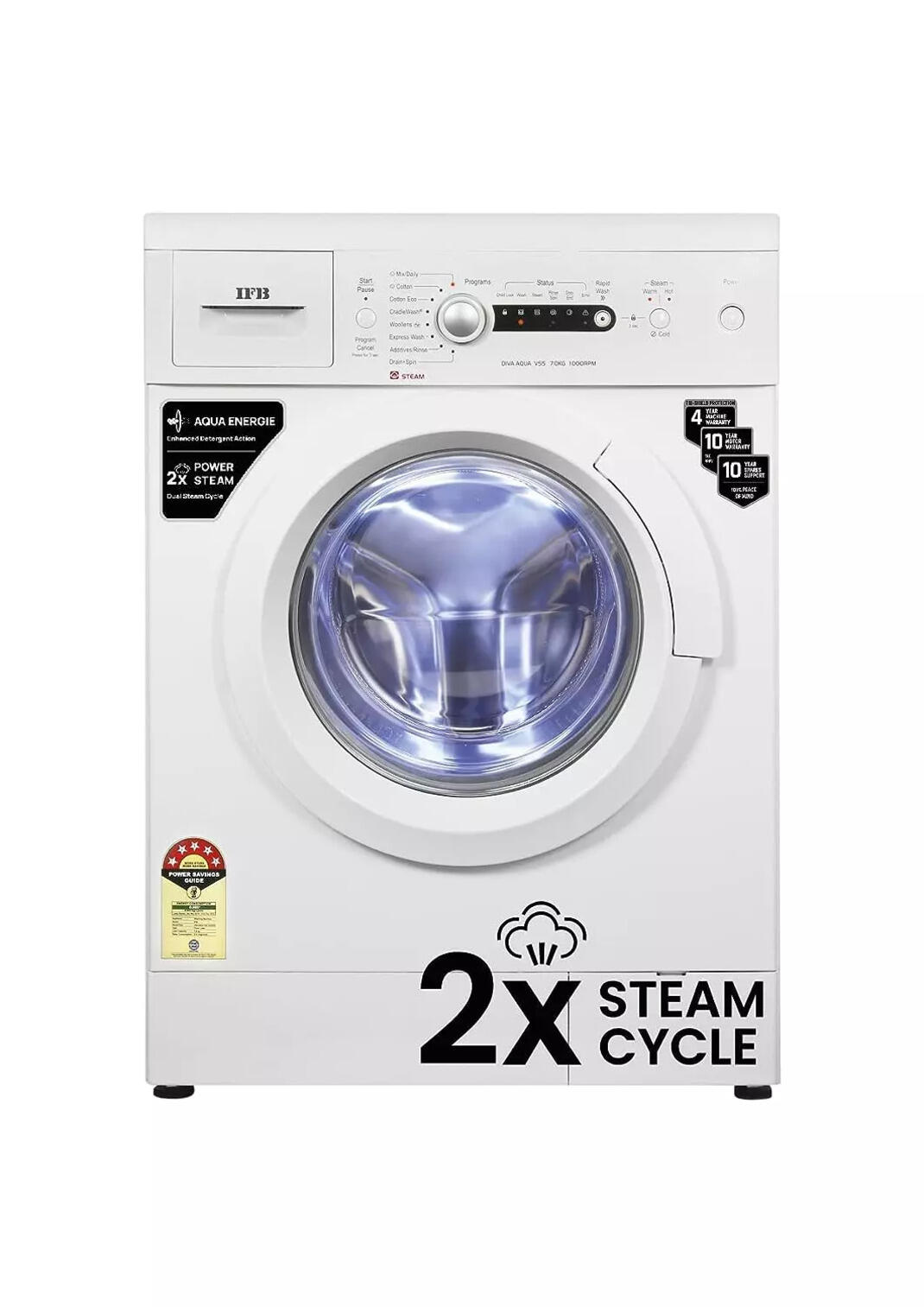 Compare IFB 7 Kg 5 Star Front Load Washing Machine Aqua Conserve (DIVA ...