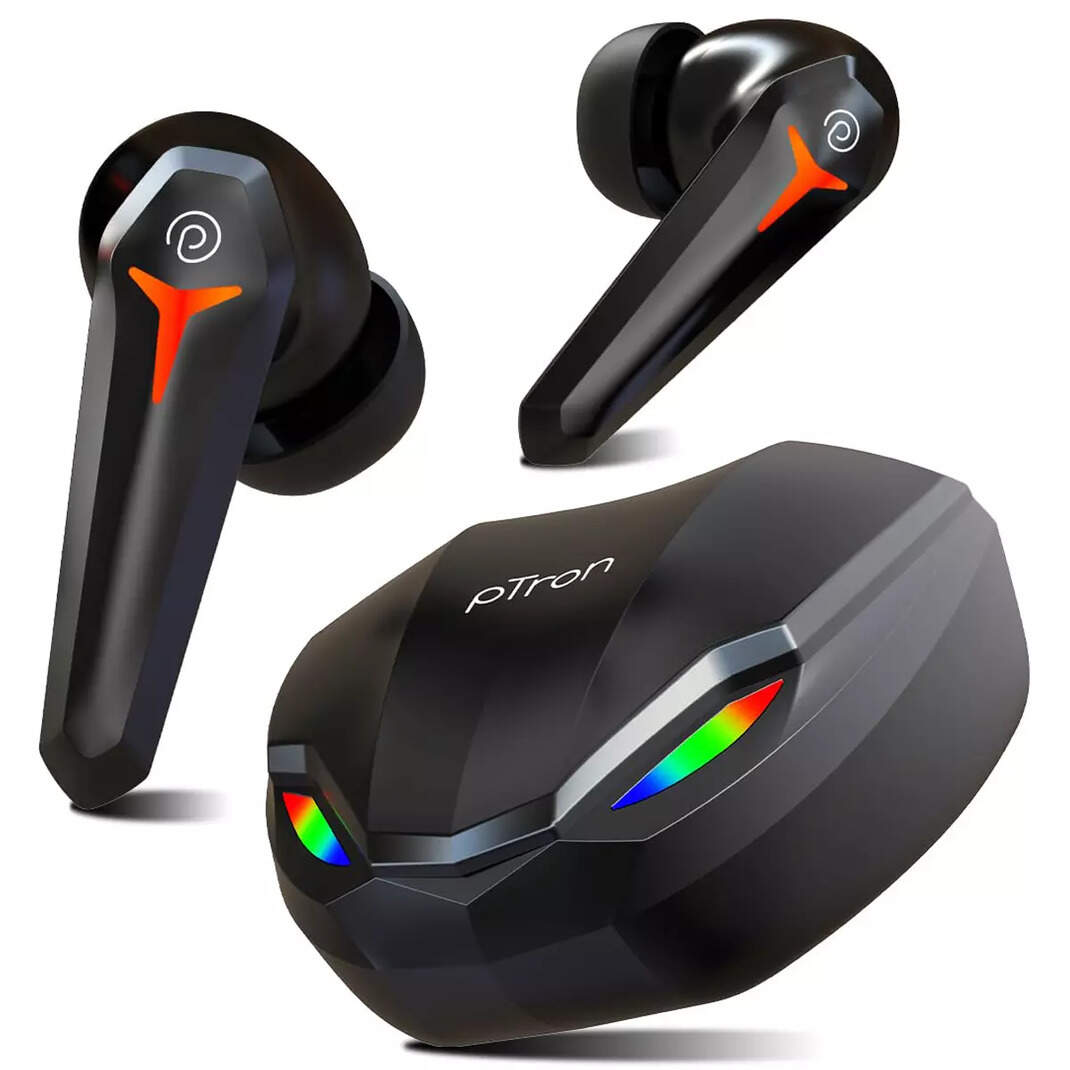 Compare pTron Bassbuds Razer In-Ear Bluetooth v5.3 TWS Earbuds (Black ...