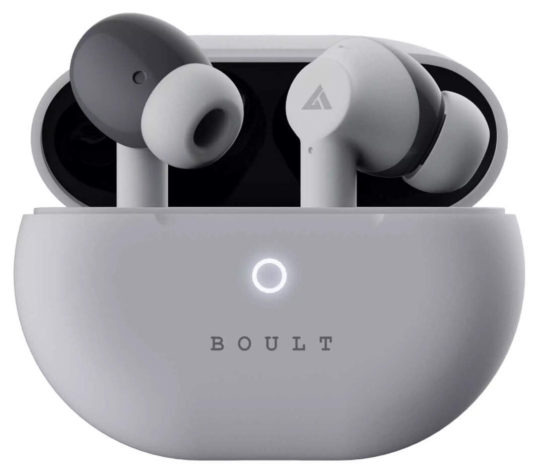 Boult Audio Airbass W40 Bluetooth v5.3 TWS Earbuds with Environmental Noise Cancellation (Ivory ...