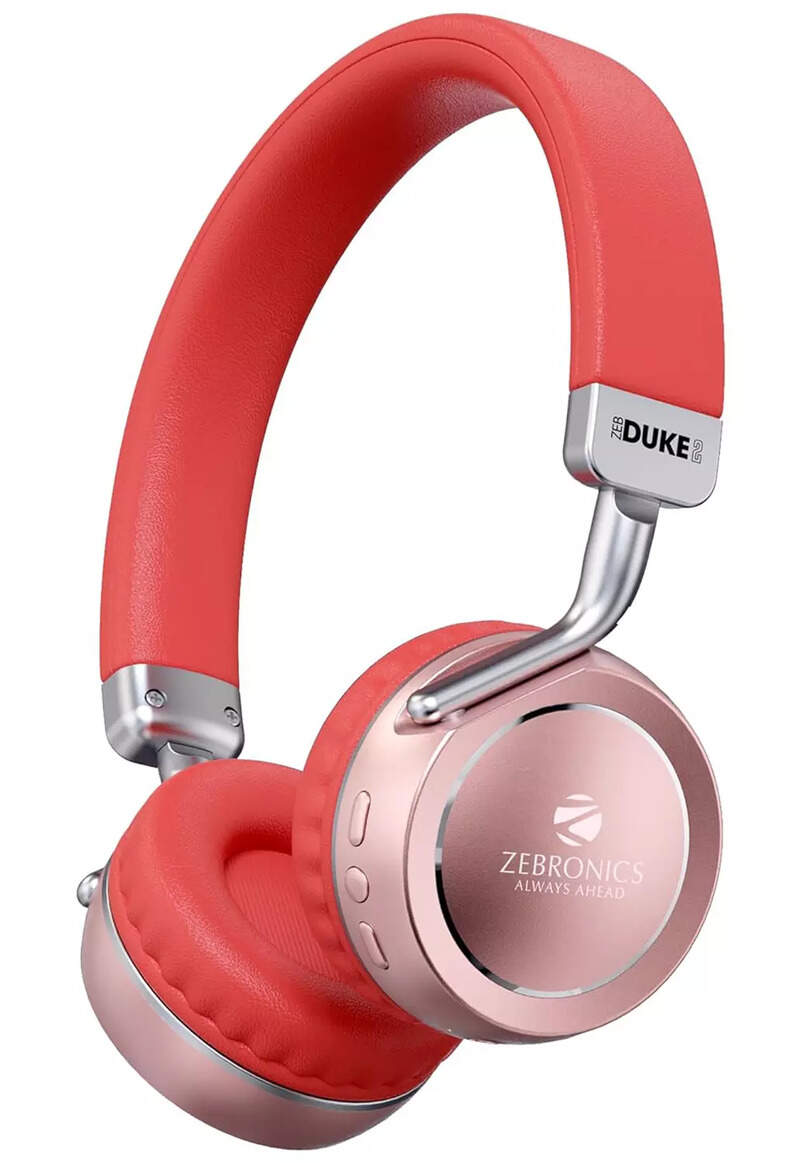 Zebronics Zeb-Duke 2 Wireless Bluetooth v5.0 Headphone with 40mm ...