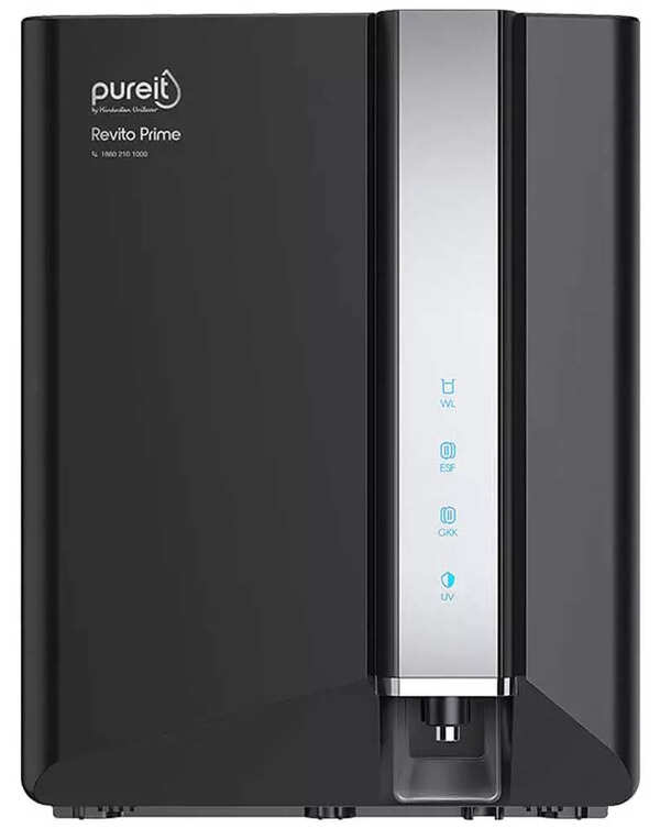 HUL Pureit Revito Prime Mineral RO+MF+UV in-Tank 7 stage 8L Water purifier with DURAViva ...
