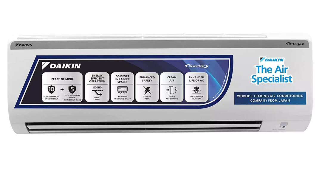 Compare Daikin FTKY50UV16U3 1.5 Ton 4 Star Inverter Split AC vs Haier HSU18R-NTB3BE1 2023 Model ...