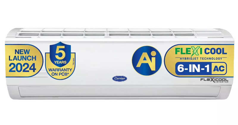 Carrier CAI18ES5R34F0 2024 Model 1.5 Ton 5 Star AI Flexicool Inverter ...