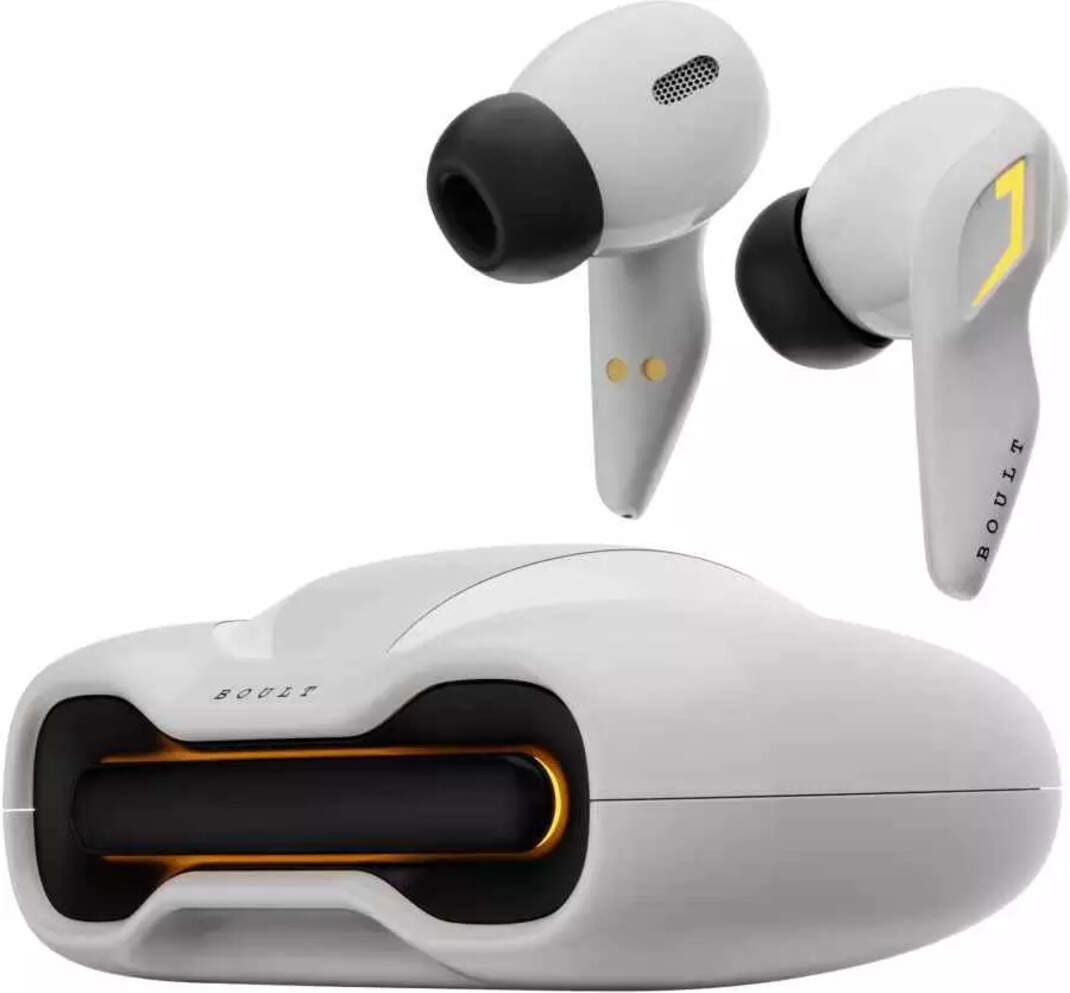 Boult Astra TWS Bluetooth v5.3 with Quad Mic ENC, Made in India (White ...