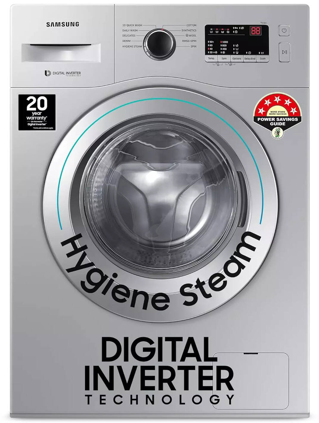 Compare Samsung WW70R20GLSS/TL 7 Kg 5 star Fully Automatic Front Load ...