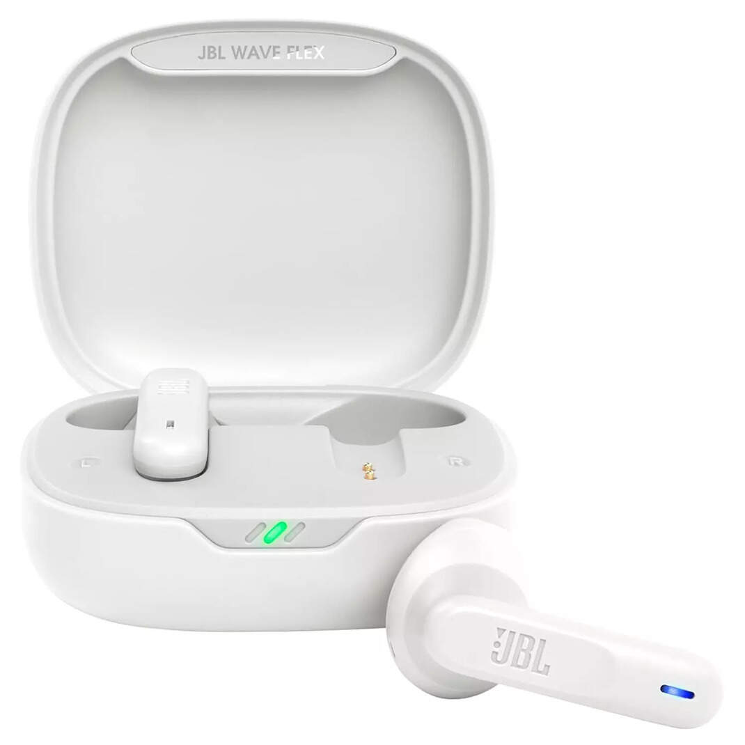 Compare JBL Wave Flex TWS in-Ear Wireless Bluetooth v5.2 Earbuds with Mic (White) vs Skullcandy ...