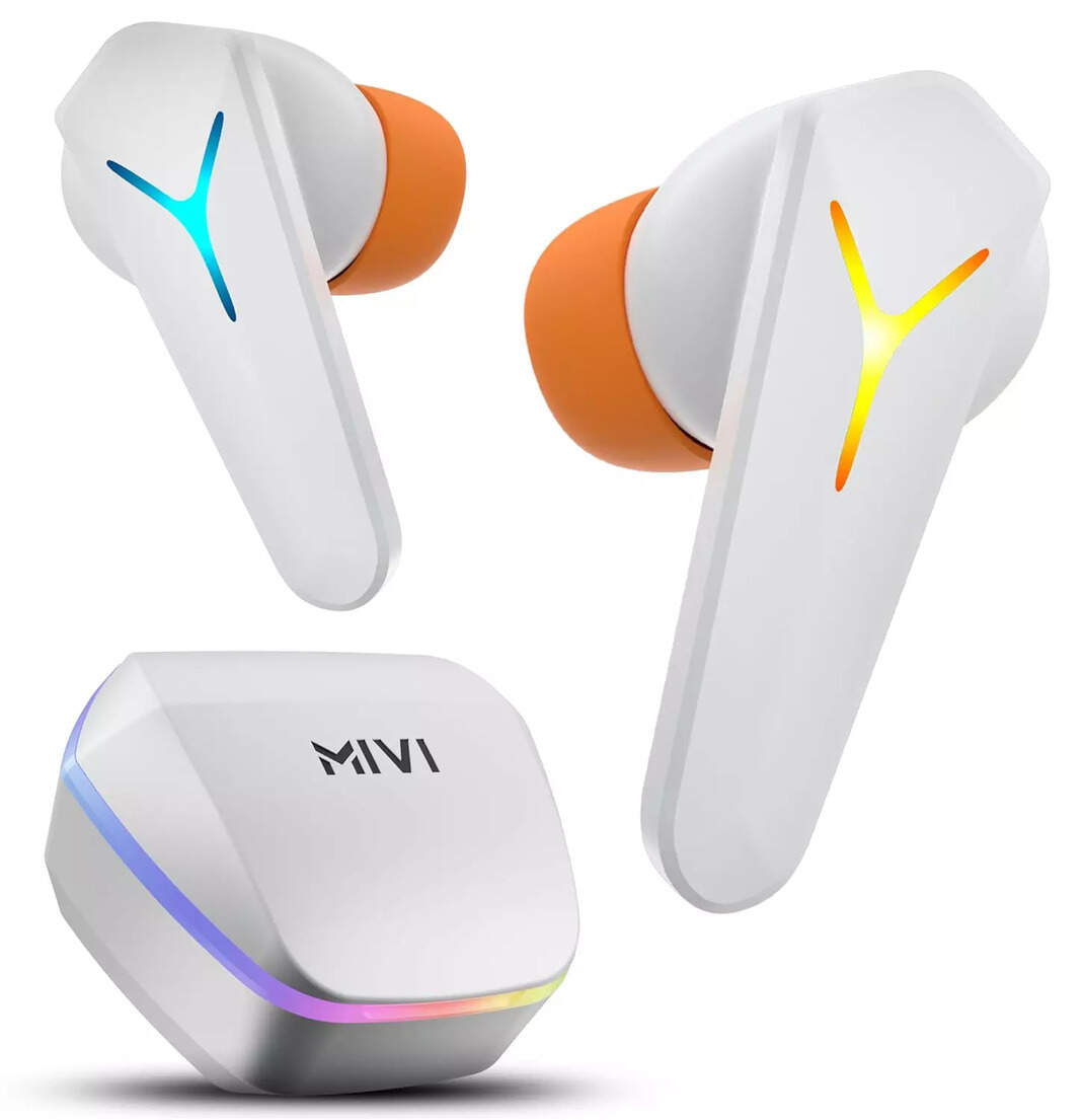 Mivi Commando Q7 Gaming In-Ear Bluetooth v5.3 Earbuds for lag-Free ...