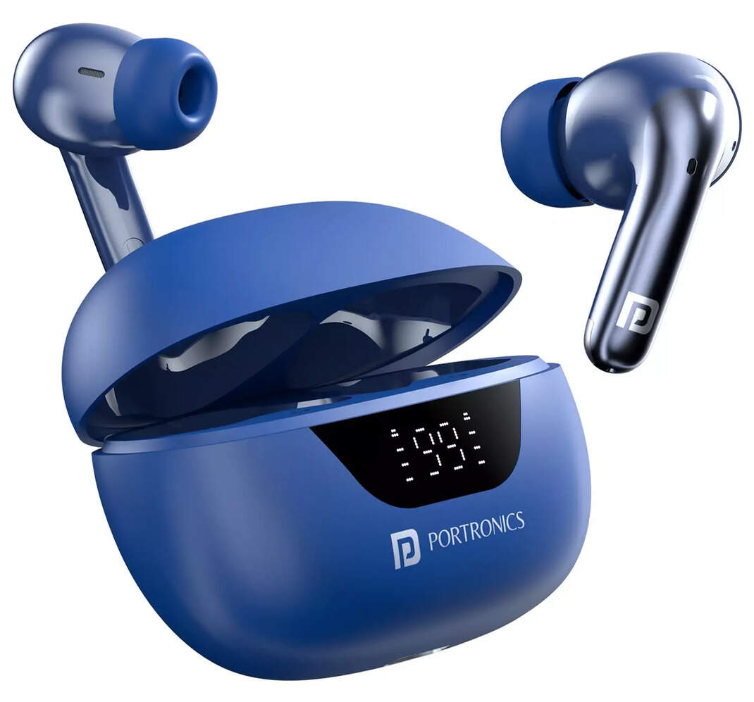 Portronics Harmonics Twins 28 ANC Bluetooth v5.3 TWS In Ear Earbuds ...